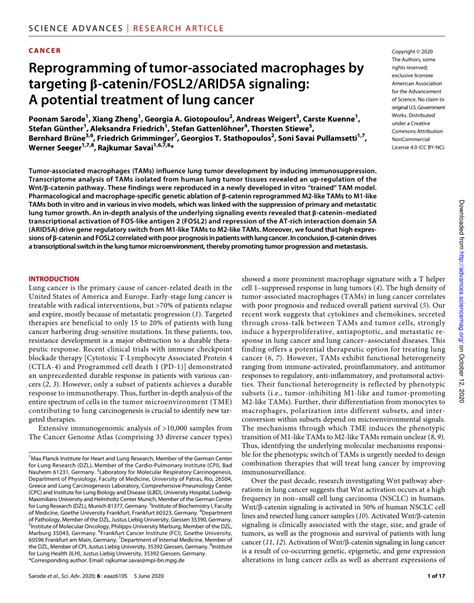 PDF LSC 2017 Reprogramming Of Tumor Associated Macrophages By