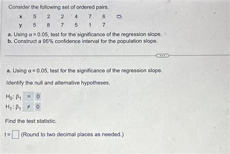 solved consider the following set of ordered