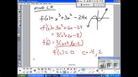 calculus finding critical points of function examples juda math youtube