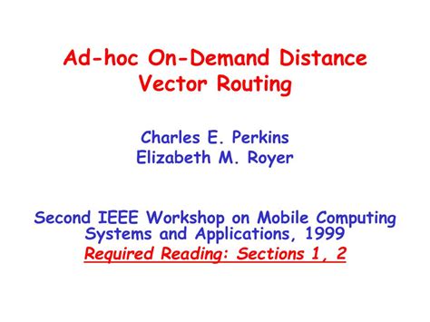 ppt ad hoc on demand distance vector routing powerpoint presentation id 4774529