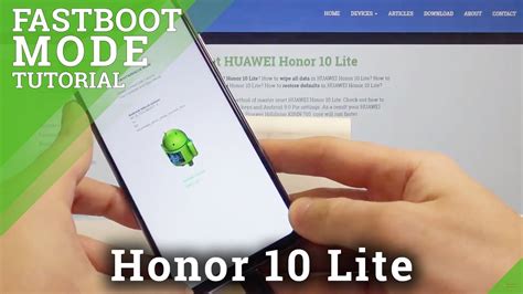 How To Enable Fastboot Mode In Honor 10 Lite Enter Rescue Mode YouTube