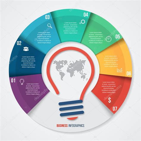 Vector Idea Pie Chart Infographic Template For Graphs Charts Diagrams