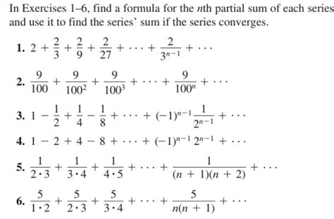 answered in exercises 1 6 find a formula for… bartleby