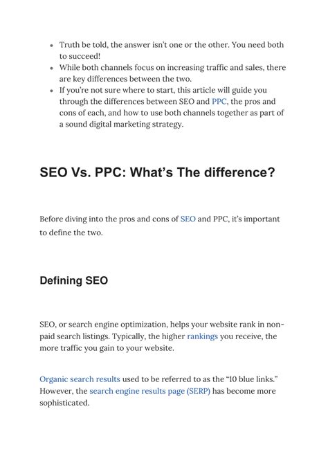 PPT SEO Vs PPC Pros Cons Differences January 15 2024 PowerPoint