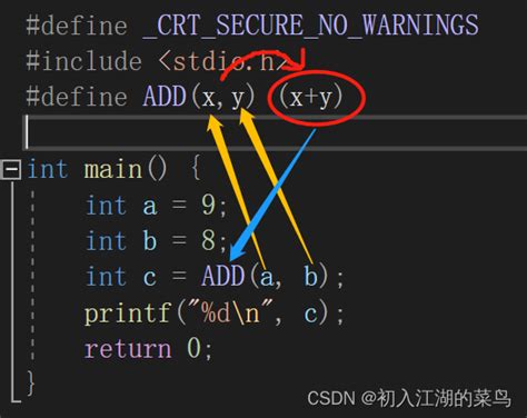 c语言入门 define定义常量和宏初步讲解 适合小白学习 define常数运算 csdn博客
