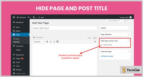 5 hide page title wordpress plugins 2022 free formget