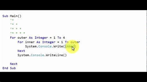 visual basic nested loop assignment problem 1 youtube