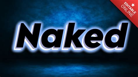Naked Text Effect Generator Textstudio