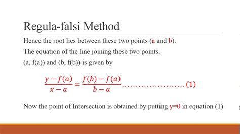 regula falsi method youtube