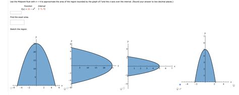 solved use the midpoint rule with n 4 to approximate the