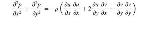 this is the pressuren poisson equation used in the 12 steps to navier stokes course the course