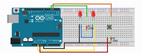 Arduino Flip Flop Blinking LED With Push Button Arduino Led