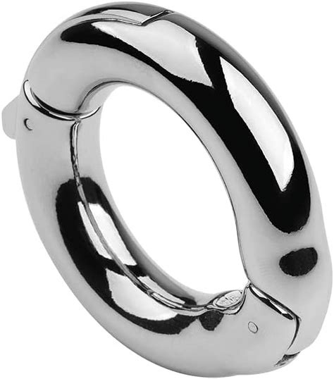 Stainless Steel Weight Bearing Penile Pendant Stretching Exercise Magnetic Ring Metal Penis Cock