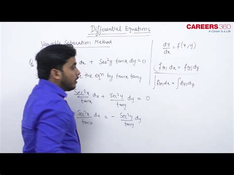 differential equations with variables separable practice questions and mcq