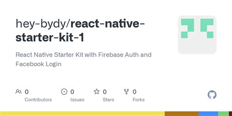 github hey bydy react native starter kit 1 react native starter kit with firebase auth and