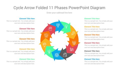 Free Folded Cycle Diagram Powerpoint Template Ciloart The Best Porn