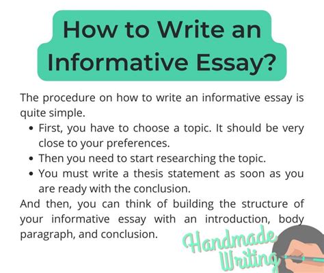 How To Write An Informative Essay Guide HandMadeWriting
