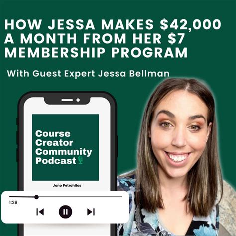 How Jessa Makes 42 000 A Month From Her 7 Membership Program Course