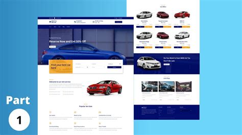 React Responsive Car Rental Website Design Tutorial Using React Js For