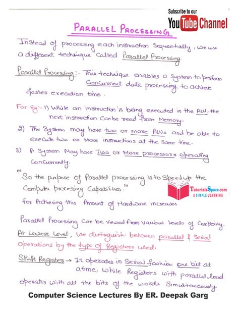 05 what is parallel processing computer architecture and organization pdf