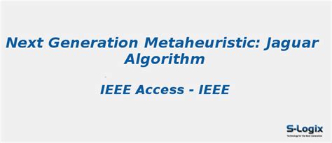 next generation metaheuristic jaguar algorithm s logix