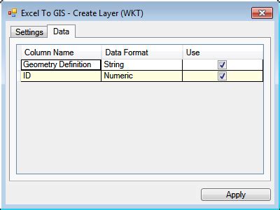 GIS XL How To Create ShapeFile Layer From WTK Data