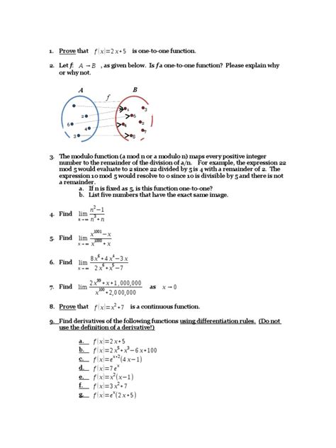 problem set 1 pdf derivative function mathematics