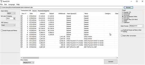 convert csv excel pdf qfx qbo ofx qif to csv or excel and import into excel quickbooks