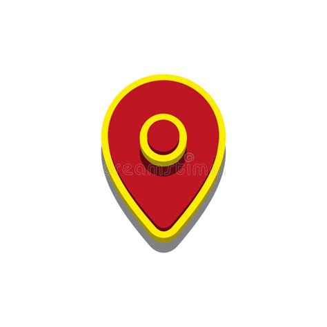 Realistic D Pointer Of Map Red Map Marker Icon In Vector Stock Vector