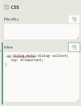 Plsql Set The Initial Position Of A Dialog Modal Page In Oracle Apex