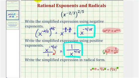How To Write Negative Exponents