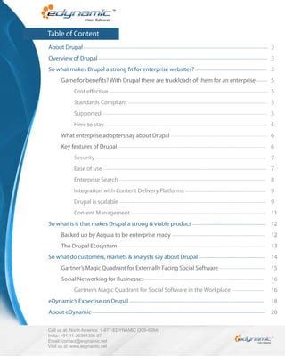 Why Is Drupal An Ideal Open Source Cms For An Enterprise PDF