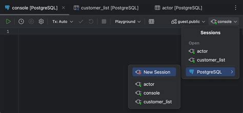Query Consoles JetBrains Rider Documentation
