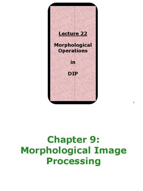 morphological operations in dip pdf signal processing digital signal processing