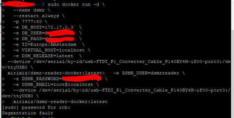 Segmentation Fault Raspbian RPI3 Issue 127 Xirixiz Dsmr Reader