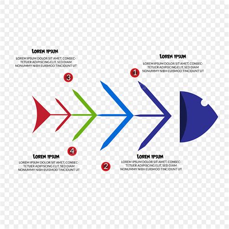 Fishbone Infographics Vector Art PNG Fishbone Infographic Transparent