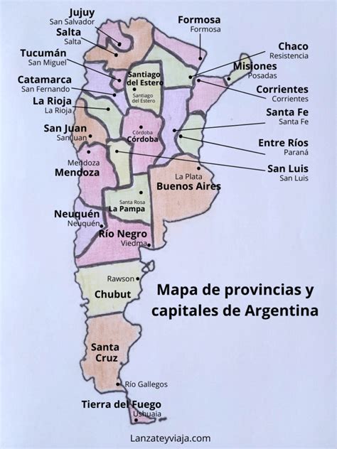 ᐅ Lista de Provincias y Capitales de ArgentinaApréndetelas todas