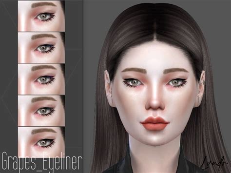 Sims Cc Genetics Brown And Grey Makeup Looks Gray Color Eyeshadow