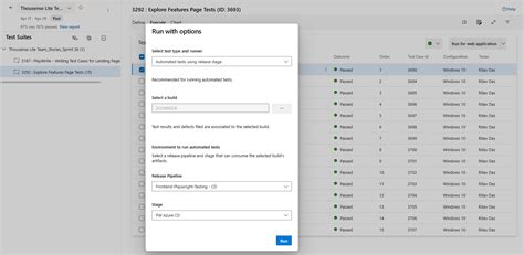 is there any way to run a test using the azure test plans if the test runner is playwright