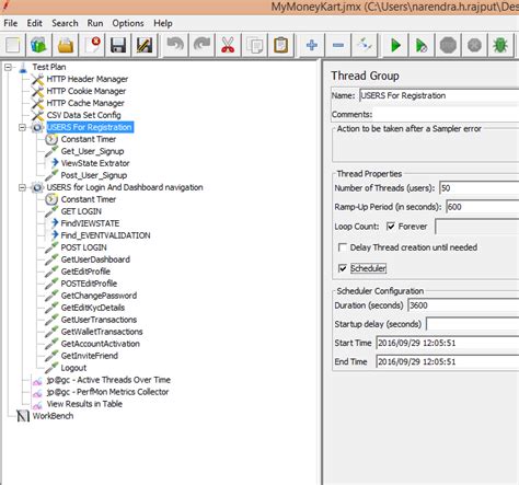 performance jmeter concurrent user load test plan stack overflow
