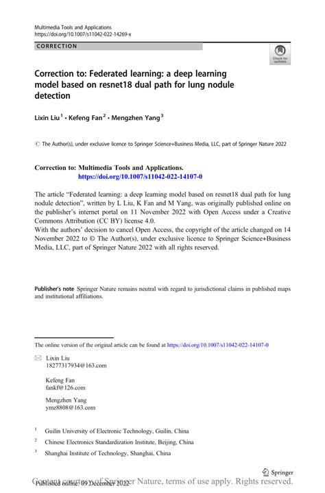 correction to federated learning a deep learning model based on resnet18 dual path for lung