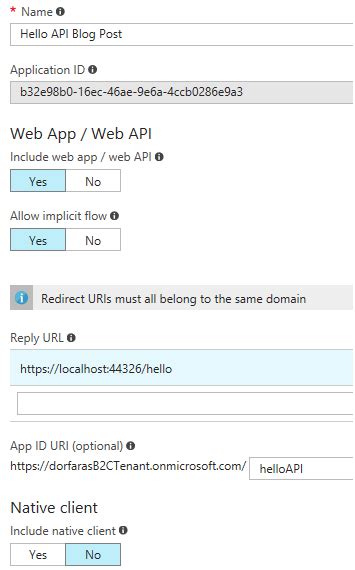 securing and calling a web api using azure ad b2c sara ford s blog