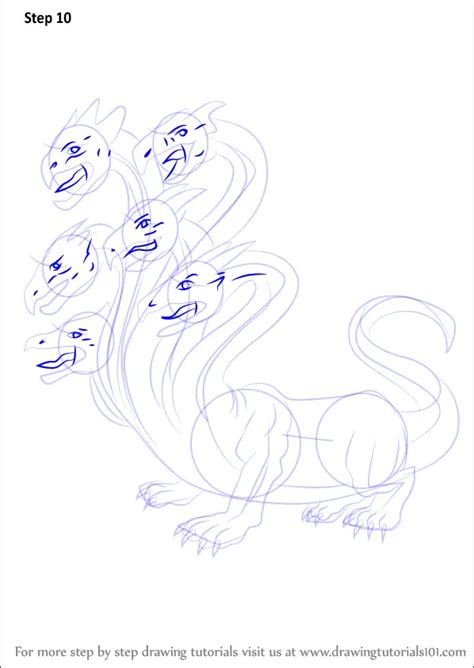 Step By Step How To Draw Hydra DrawingTutorials101