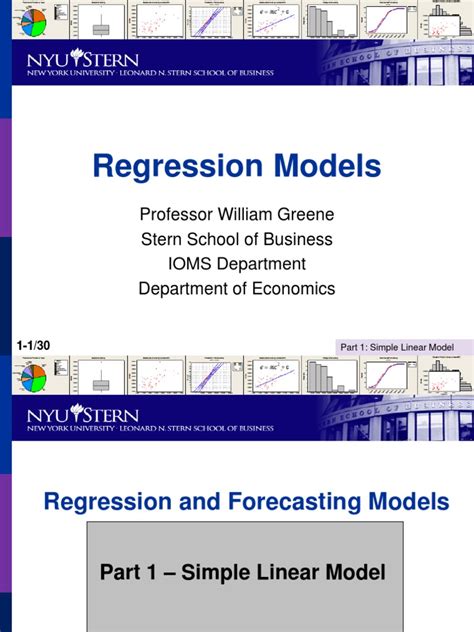 regression 1 simplelinearmodel pdf regression analysis linear regression