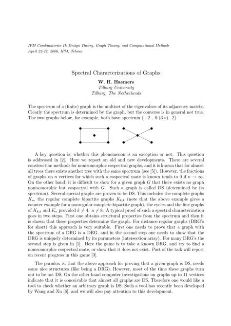 pdf spectral characterizations of graphs