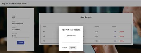 GitHub Isurie Angular Material Data Table With Form Data Load