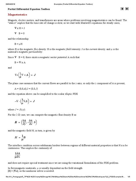 examples partial differential equation toolbox pdf magnetic field partial differential