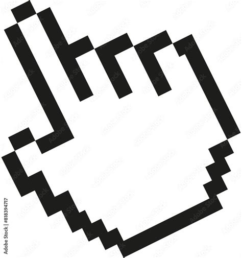 Pixel Cursor Icon Clickable Cursor Icon Pointer Mouse Cursor Clicking