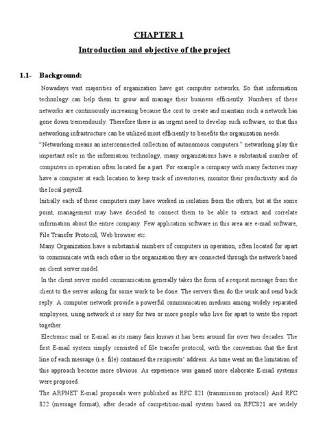 introduction and objective of the project 1 1 background pdf port computer networking