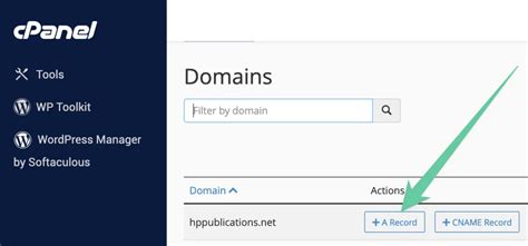 How To Add An A Record With The DNS Zone Editor In CPanel Pastis